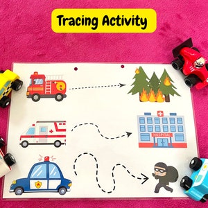 Busy Book for Toddler Transportation Theme, Preschool Children Activity ...