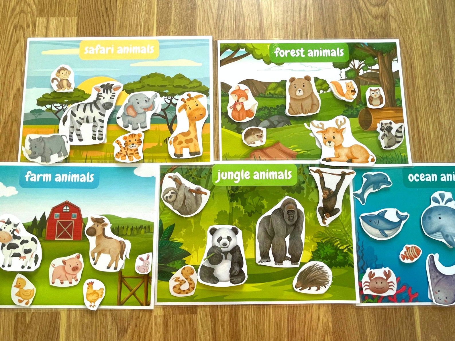 Animal Shadow Matching Activity Toddler Busy Book Quiet - Etsy