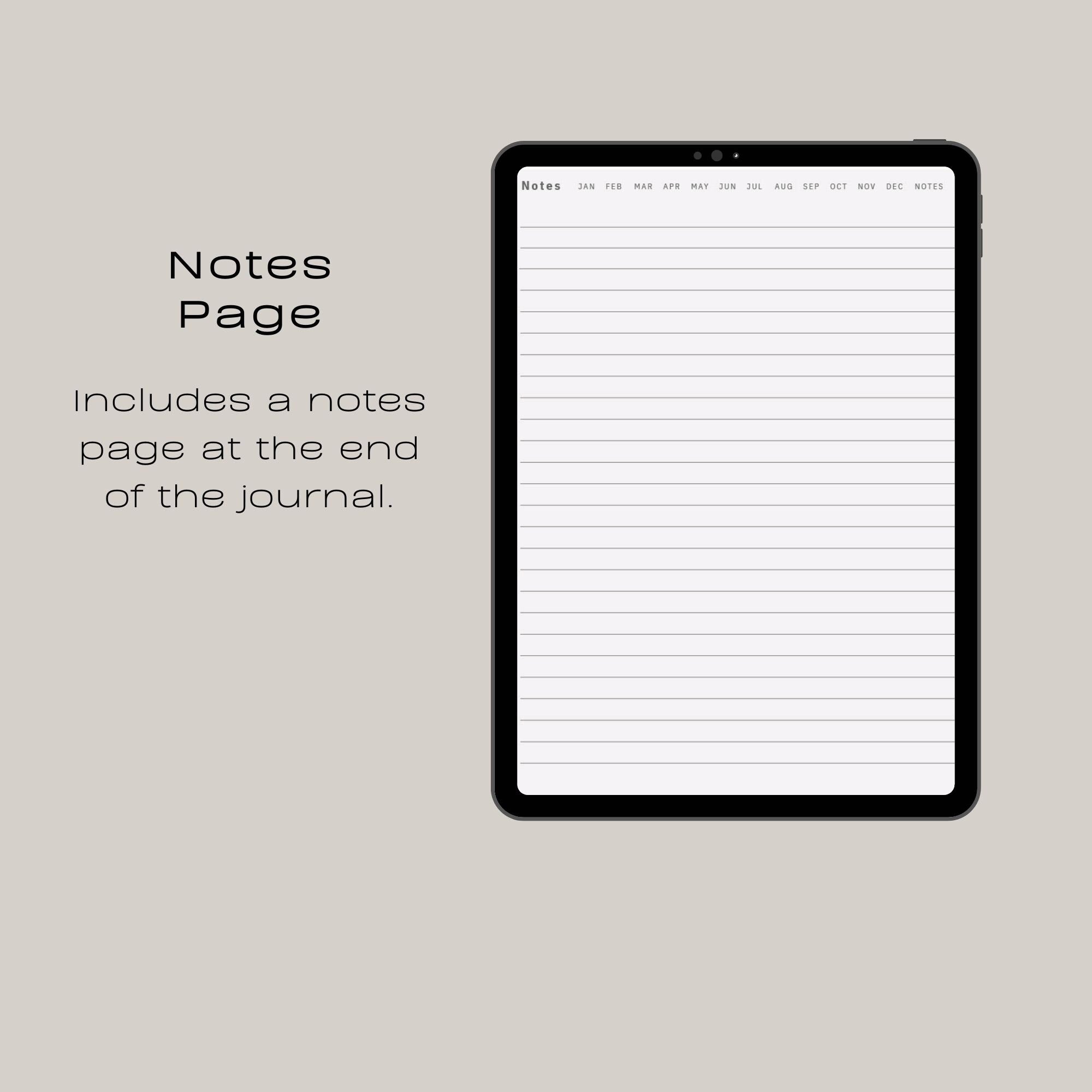 Simple Digital Daily Journal & Notebook, Goodnotes, Daily Pages, Index ...