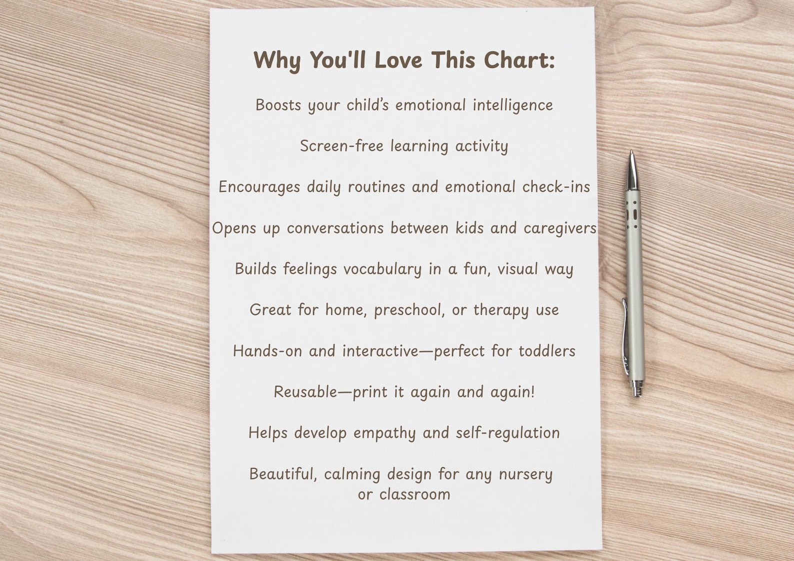 Printable Emotions Chart for Toddlers – "today I Feel" Feelings Poster ...