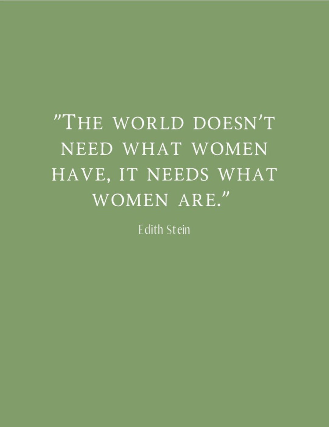 Edith Stein Quote Digital Download Print - Etsy