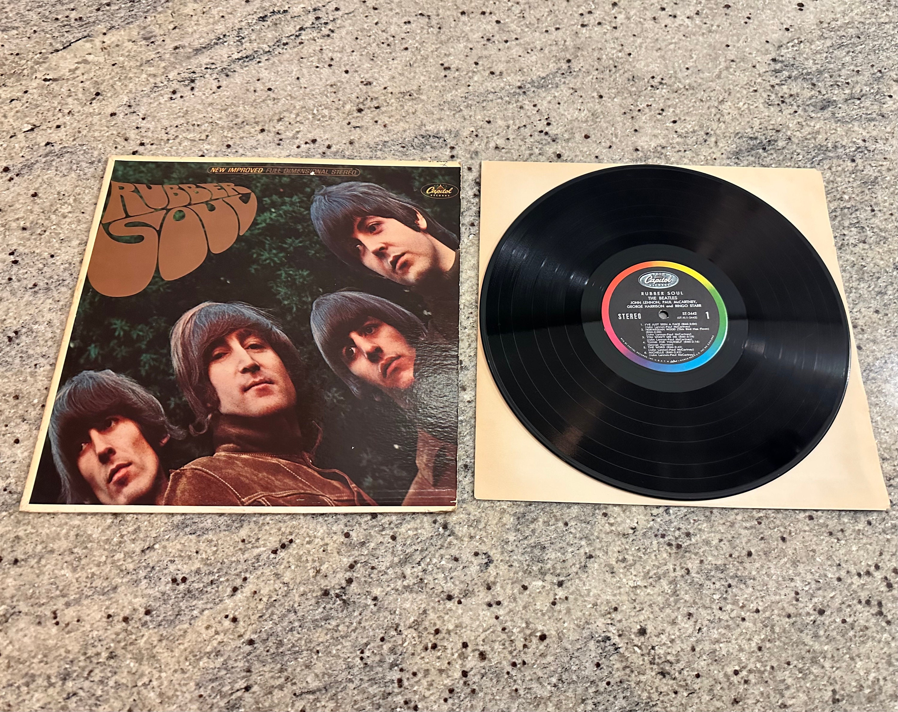 1965 the Beatles Rubber Soul Vinyl Record - Etsy