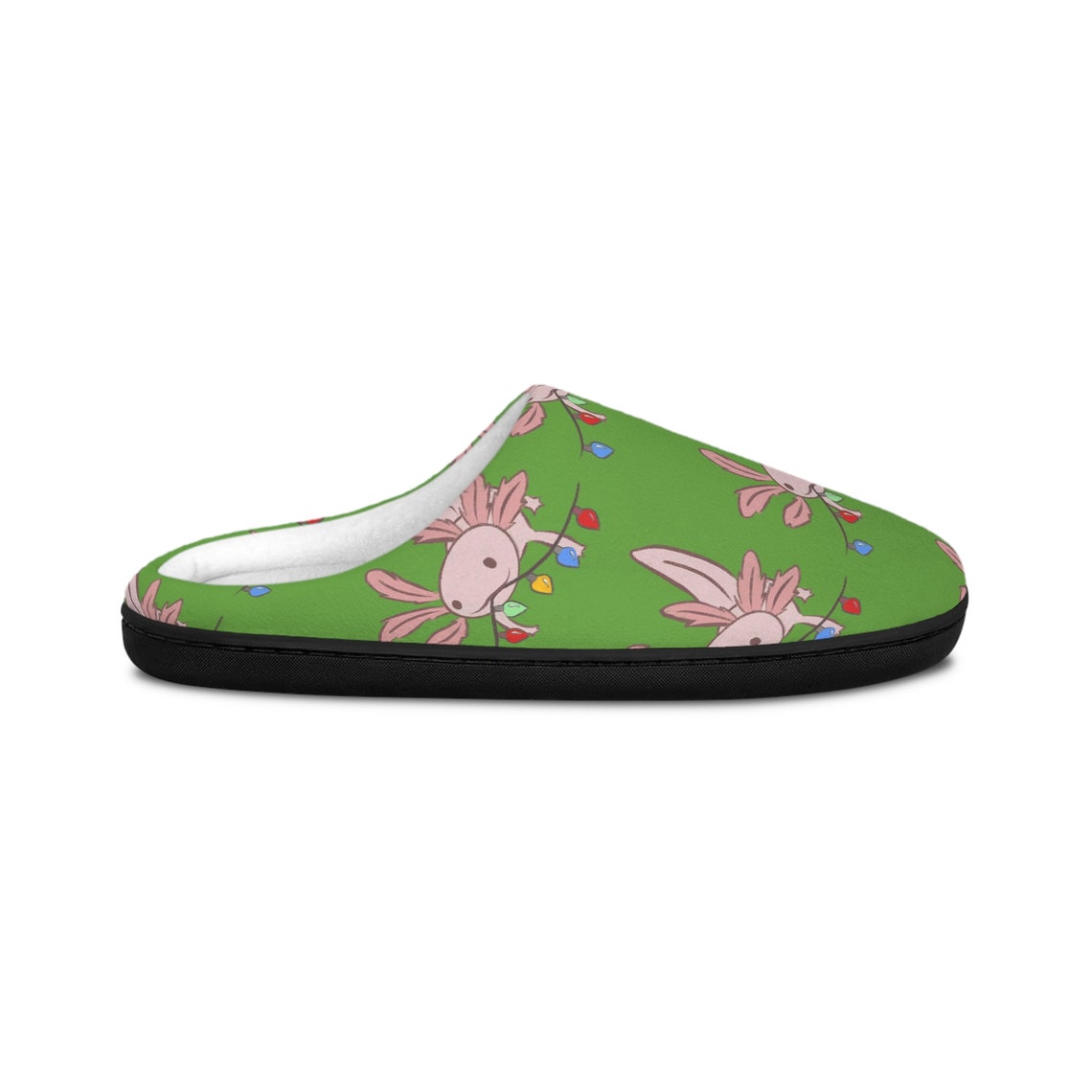 Green Kawaii Axolotl Slippers Women Slippers, Cute Slippers, Pink ...