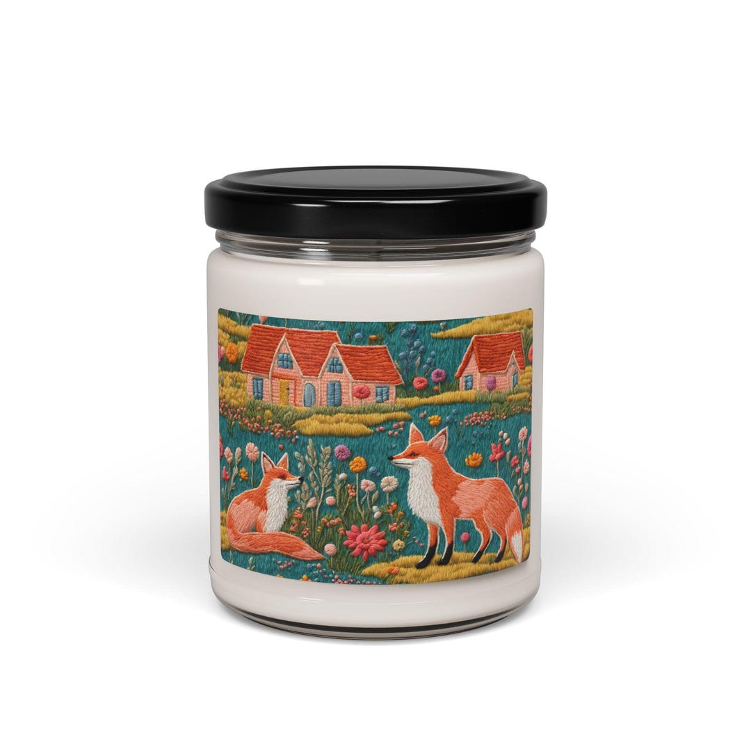 Friendship Fox Candle Scented Soy 9oz, Cottagecore Hobo Decor, Fall ...