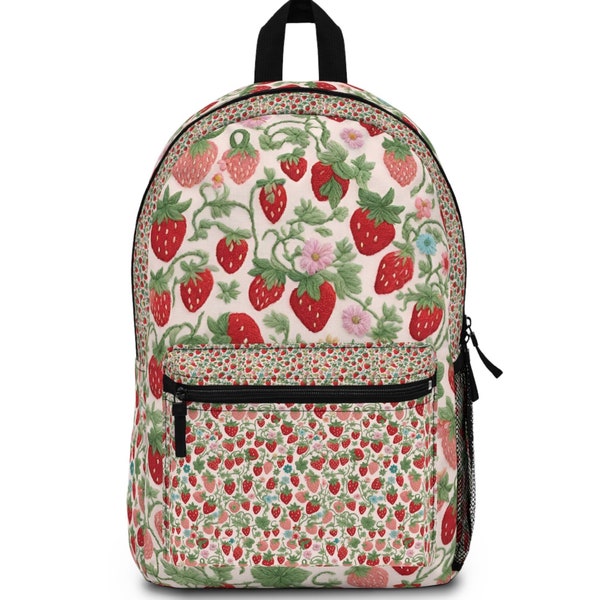 Strawberry Backpack - Etsy