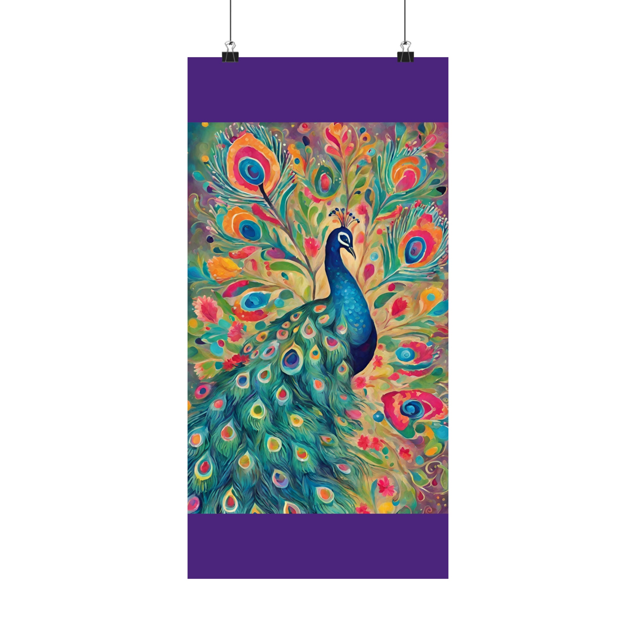 Peacock Wall Decor Matte Vertical Posters Peacock Home Decor - Etsy
