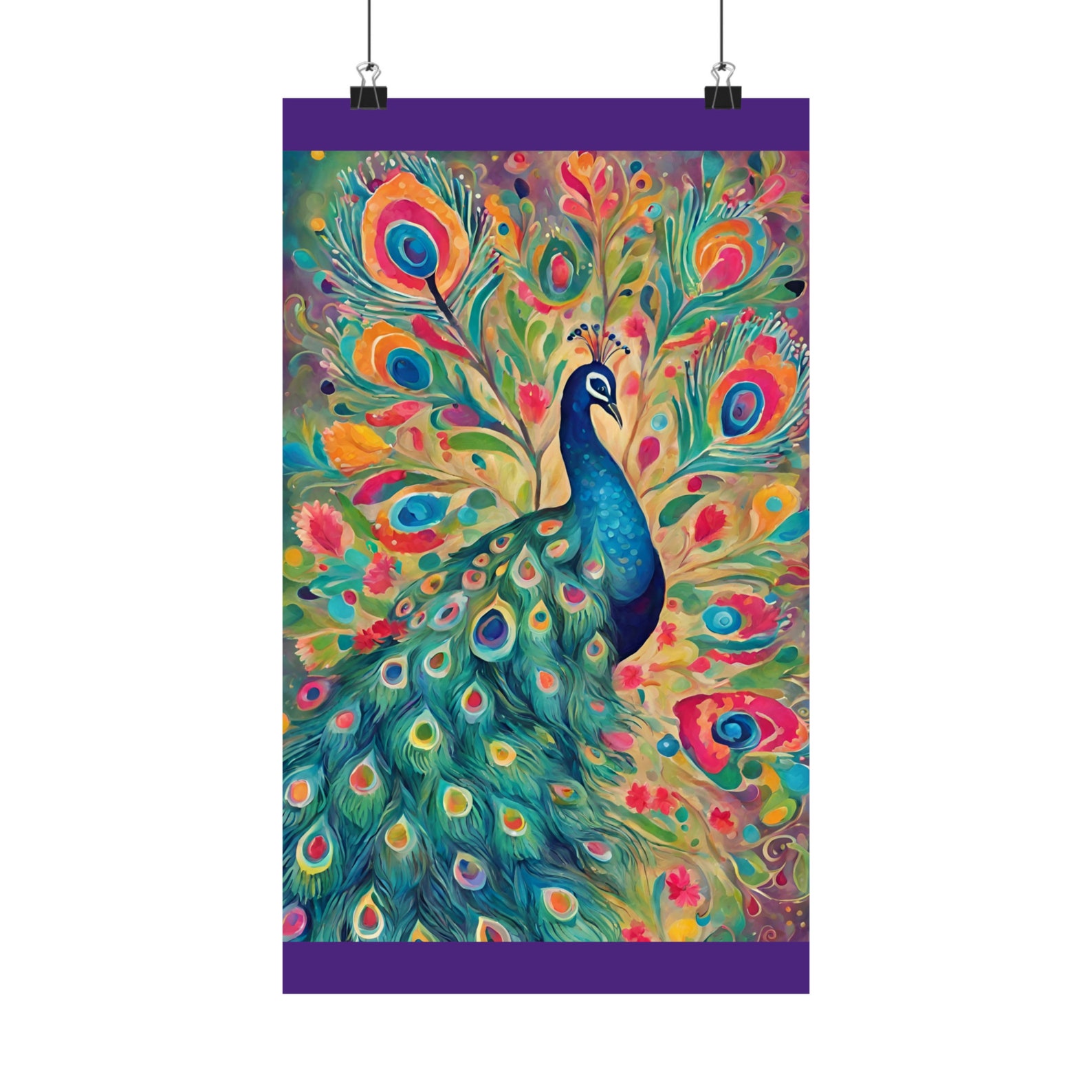 Peacock Wall Decor Matte Vertical Posters Peacock Home Decor - Etsy