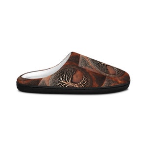 Ancient Tree of Life Slippers Men Brown, Best Gifts for Him, Viking Men ...