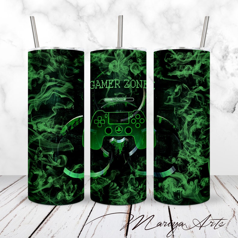 Gamer Zone Tumbler Wrap Png 20oz Skinny Tumbler Video Game Computer