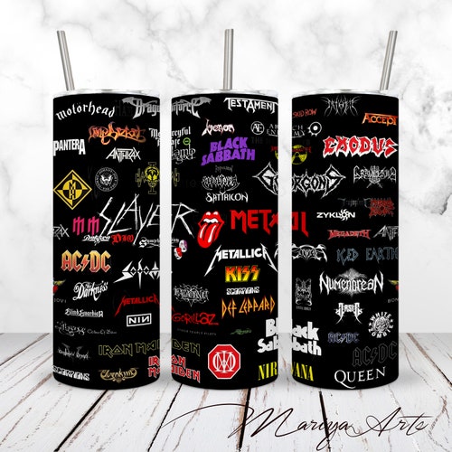 Rock Music Sublimation Waterslide Design 20oz Tumbler Full - Etsy
