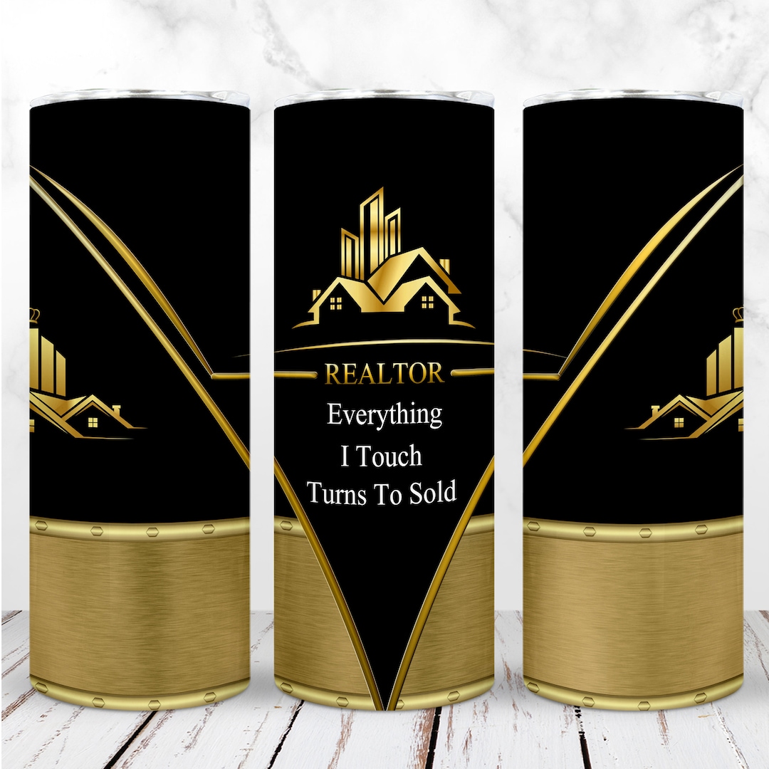 Realtor Tumbler Wrap PNG 20oz Skinny Tumbler Real Estate Agent ...