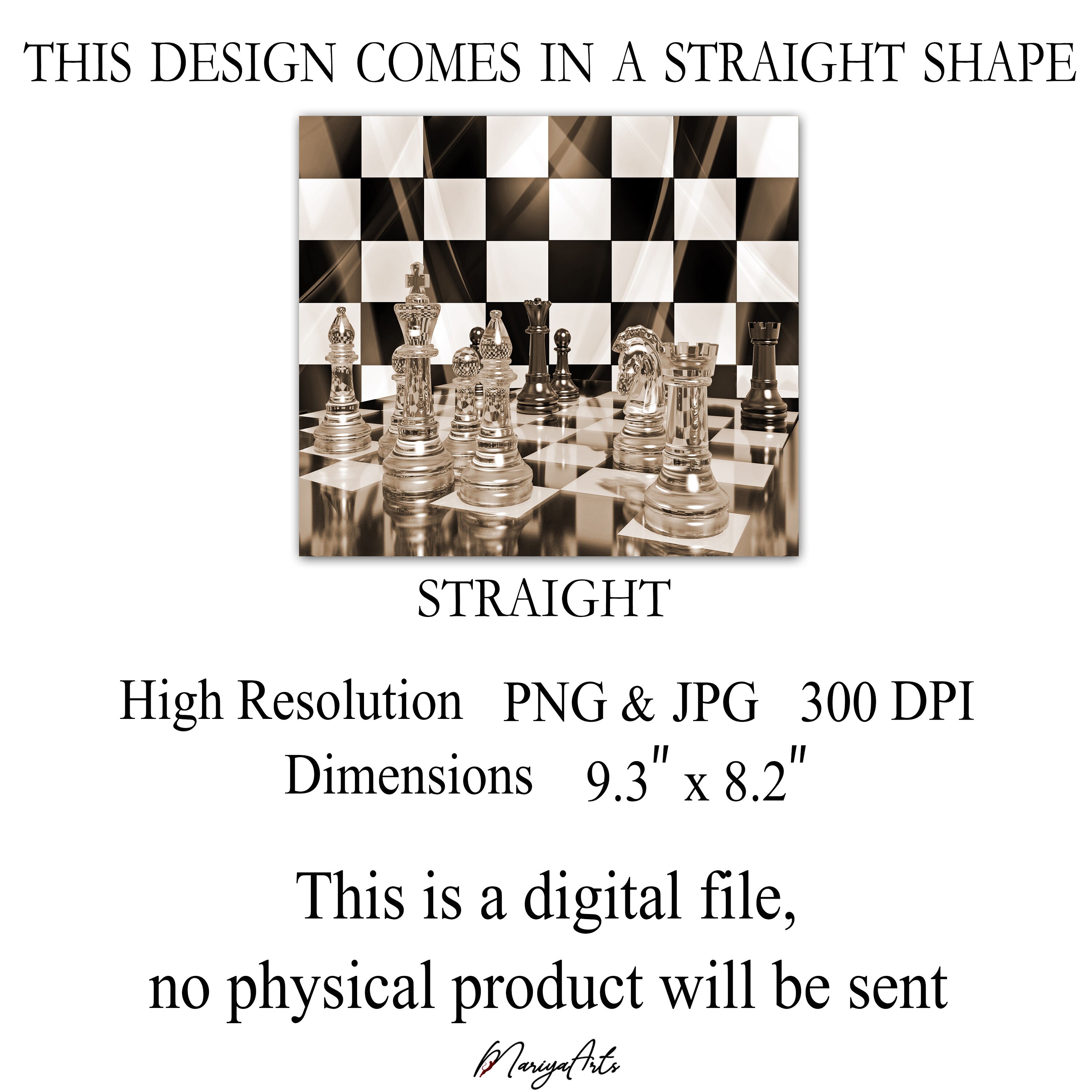 Chess Tumbler Wrap PNG Board Game Chess Seamless 20oz Skinny Tumbler ...