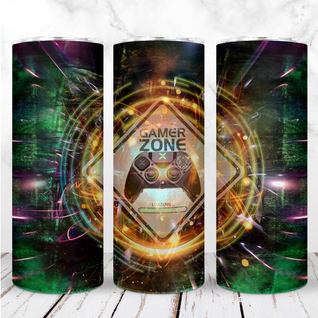 Gamer Zone Tumbler Wrap PNG 20oz Skinny Tumbler Sublimation Design ...