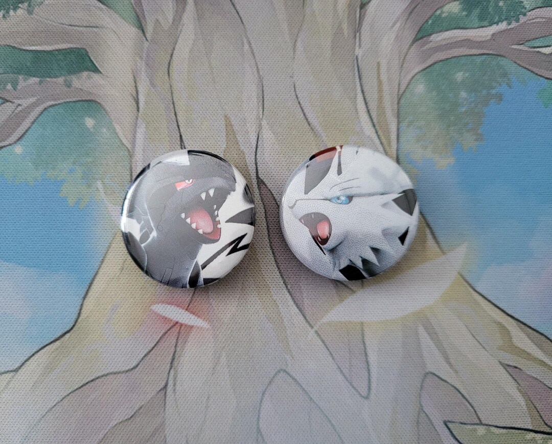 Black Bolt White Flare Pin Badges | 25mm Handmade Badges | Safety Back ...
