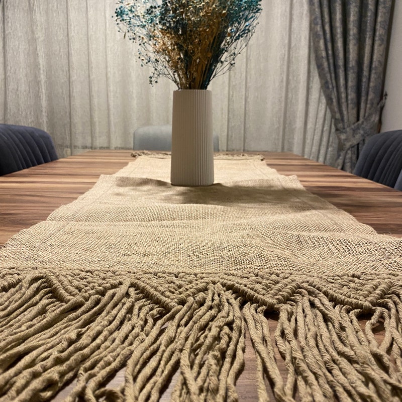 Jute Table Runner - Etsy