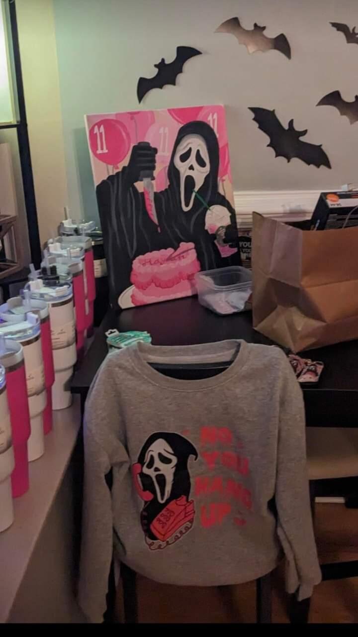 Scream Ghost Face, Personalized Birthday Painting - Etsy