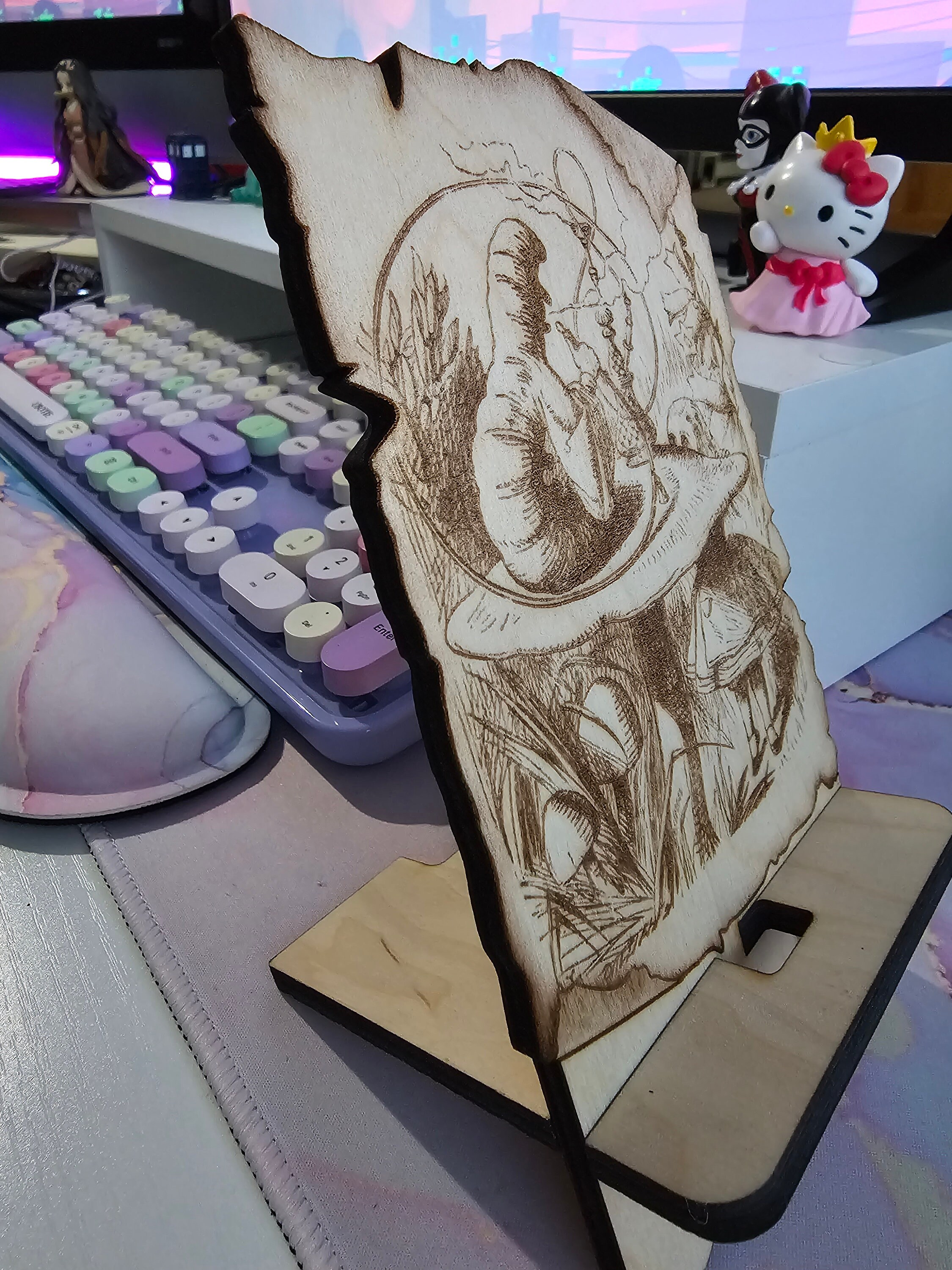Alice in Wonderland, Lewis Carol, Phone Stand, Charging Capable 9 ...