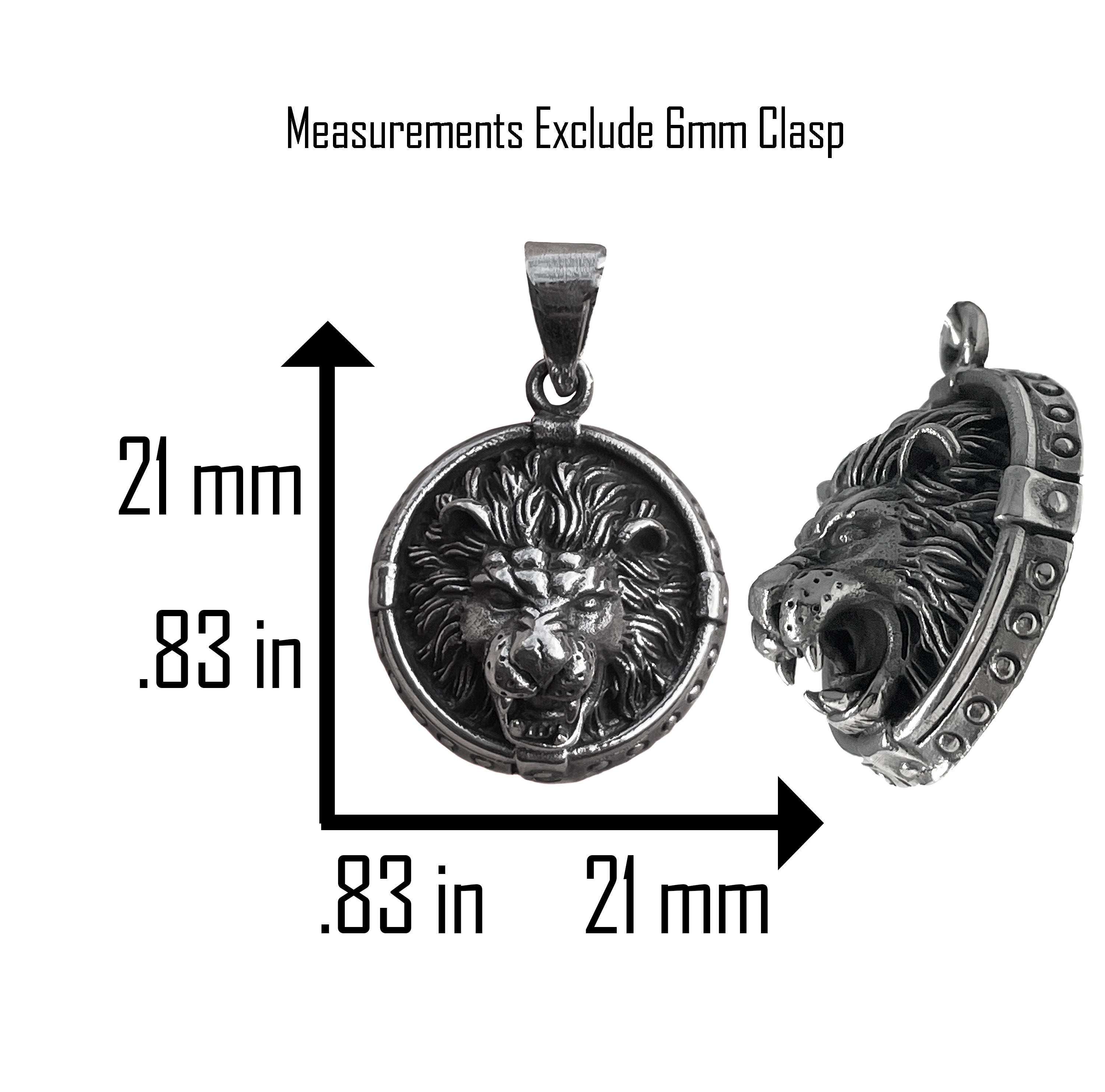 Lion 925 Sterling Silver Lion Pendant Necklace Lion Personalized Lion ...