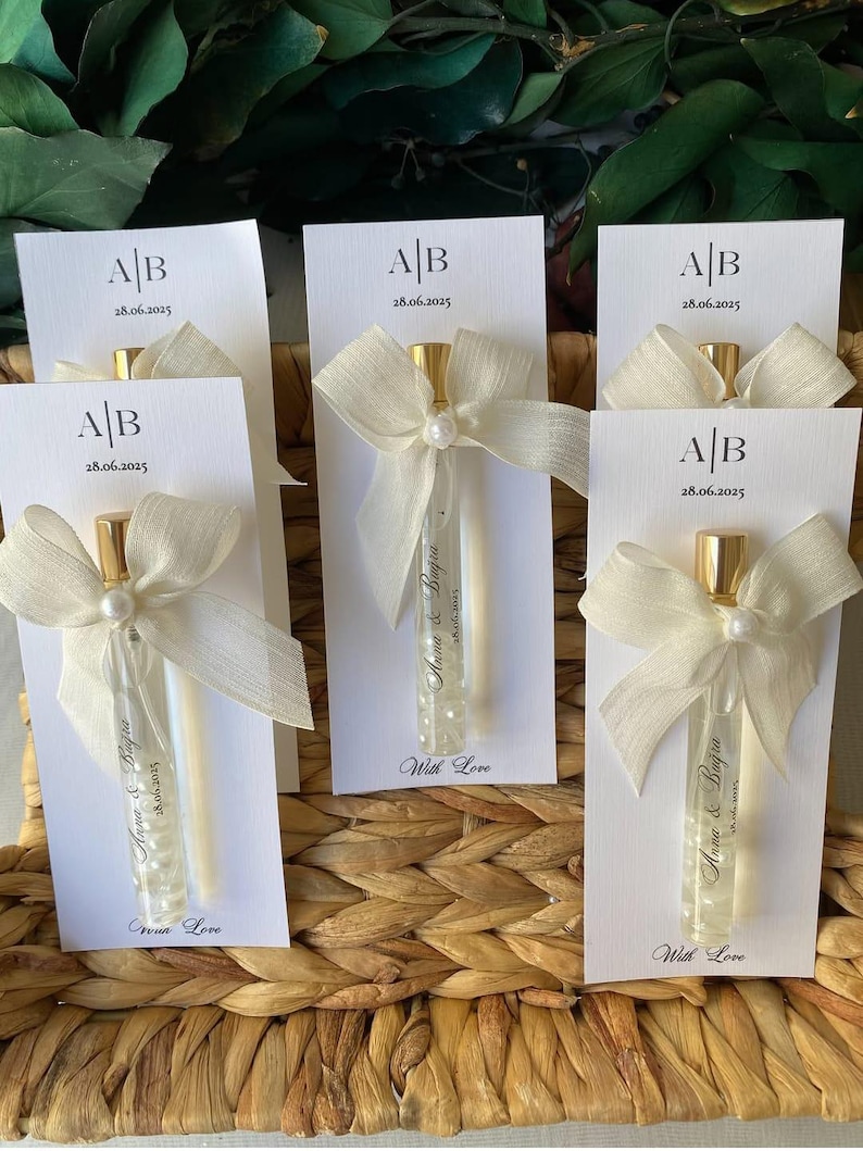 Personalized 10ml Perfume Favor – Wedding, Bridal Shower, Baby Shower ...