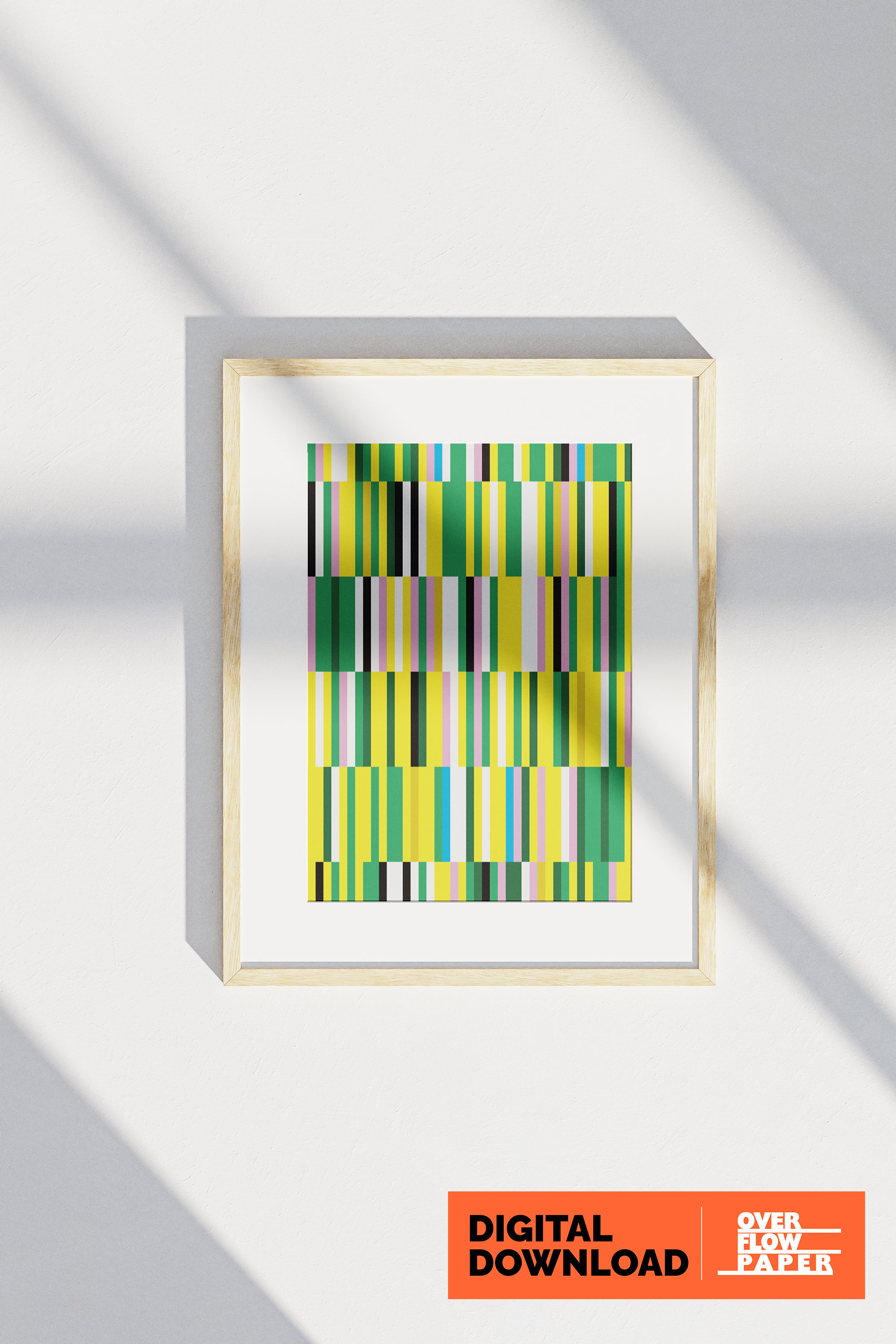 Bunte Gitter Gelb Muster Mid Century Minimalist Poster Bright - Etsy.de