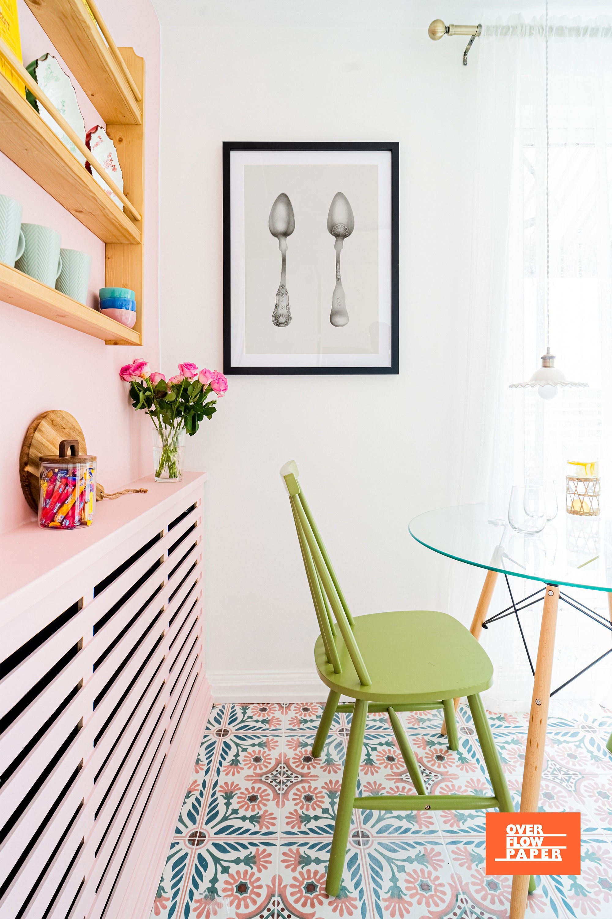 Vintage Silverware Spoon Sketch Poster Cutlery Wall Art Art Deco ...