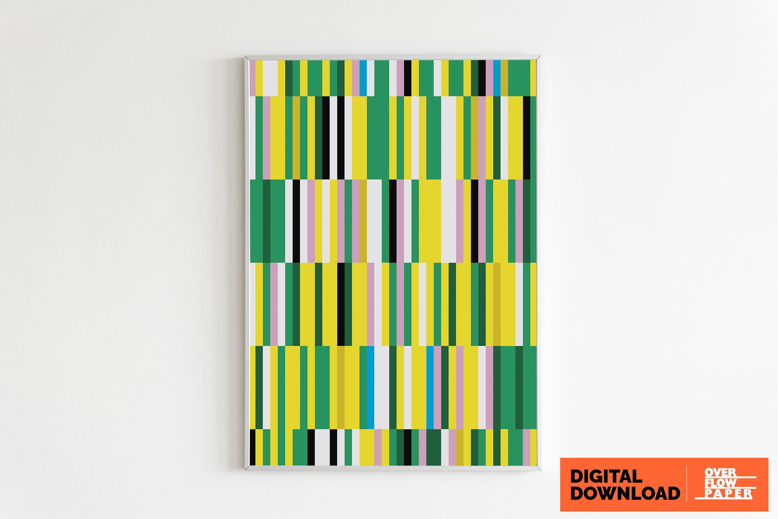Bunte Gitter Gelb Muster Mid Century Minimalist Poster Bright - Etsy.de