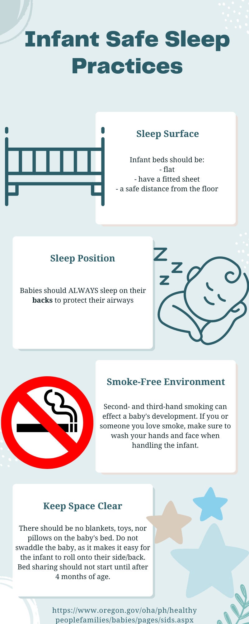 Infant Safe Sleep Infographic - Etsy