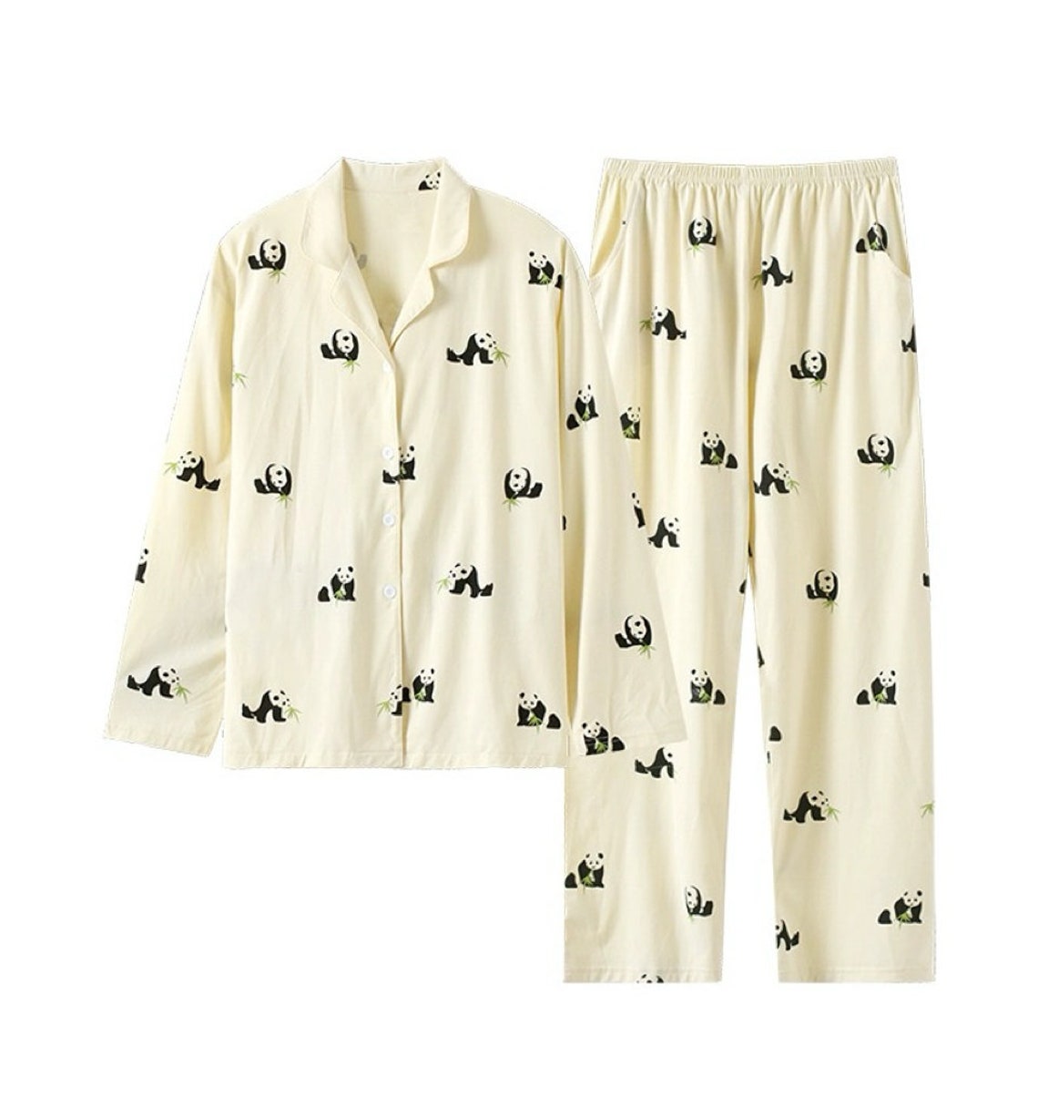 Silly Panda Pajama Set Couple Matching Pyjamas Cotton - Etsy