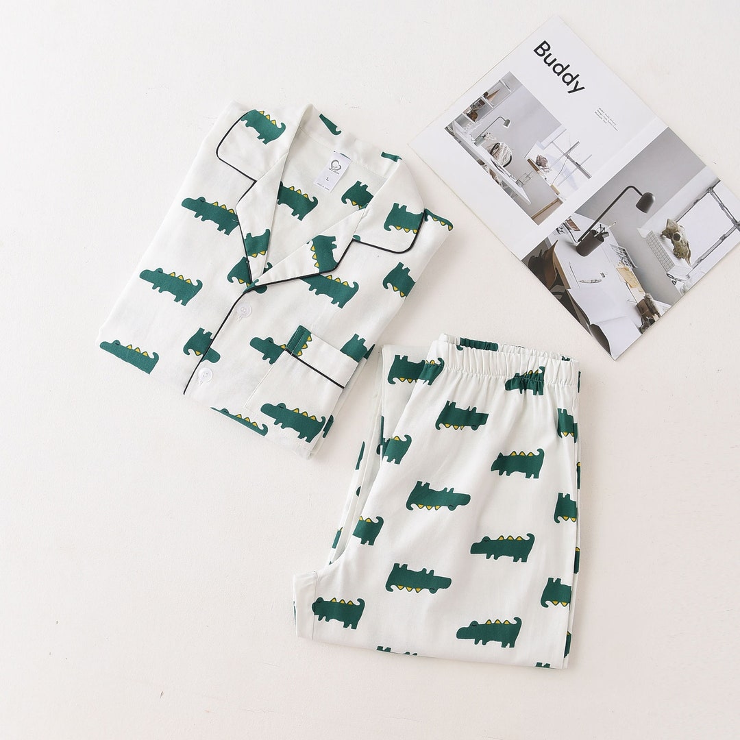 Cute Crocodile PJS, 100% Cotton Matching Pajamas, Christmas Pajamas ...