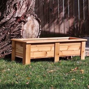 Rustic Cedar Planter Box Plans (PDF Download) - Etsy