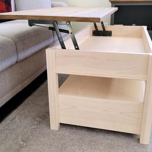 Lift Top Coffee Table Plans: Hidden Storage Galore! (PDF Download) - Etsy