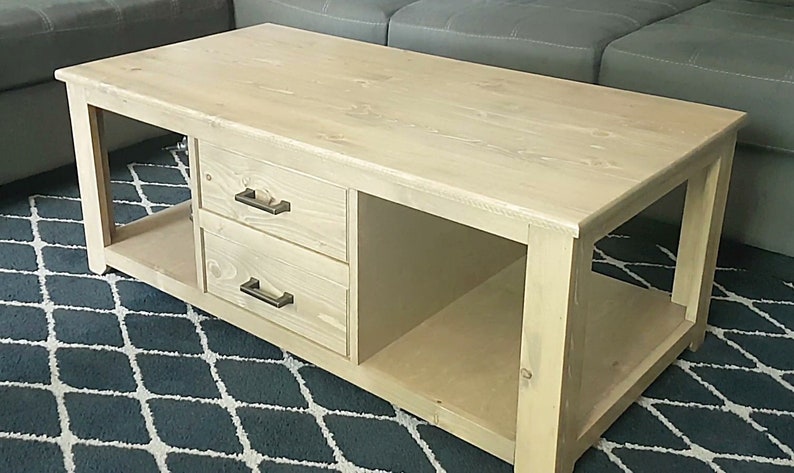 Rustic Coffee Table Plans (PDF Download) - Etsy