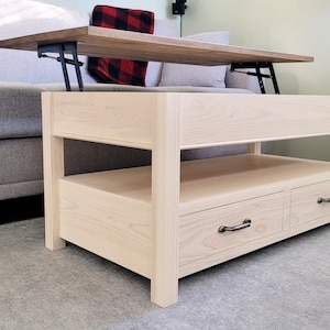 Lift Top Coffee Table Plans: Hidden Storage Galore! (PDF Download) - Etsy