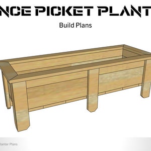 Rustic Cedar Planter Box Plans (PDF Download) - Etsy