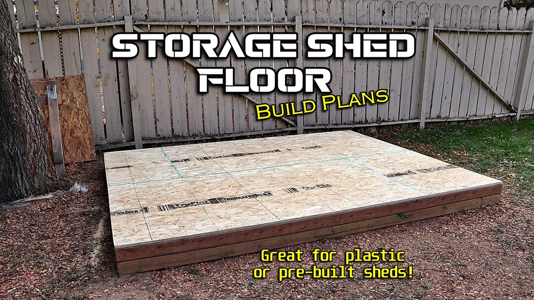 Storage Shed Floor 8'x10' Plans PDF Digital Download - Etsy