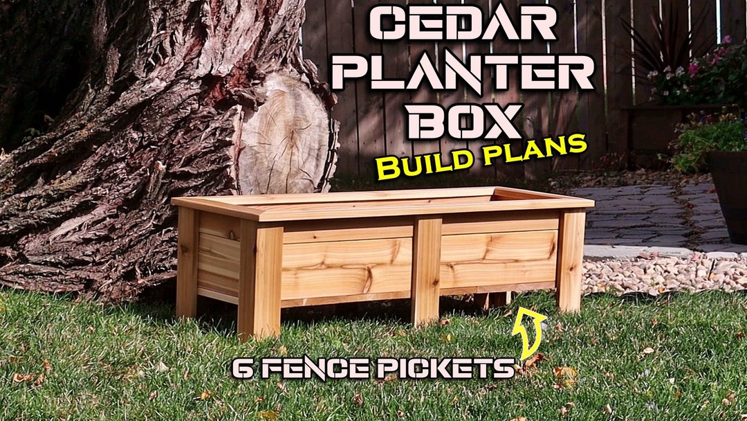 Cedar Planter Box Plans - PDF Digital Download - Etsy