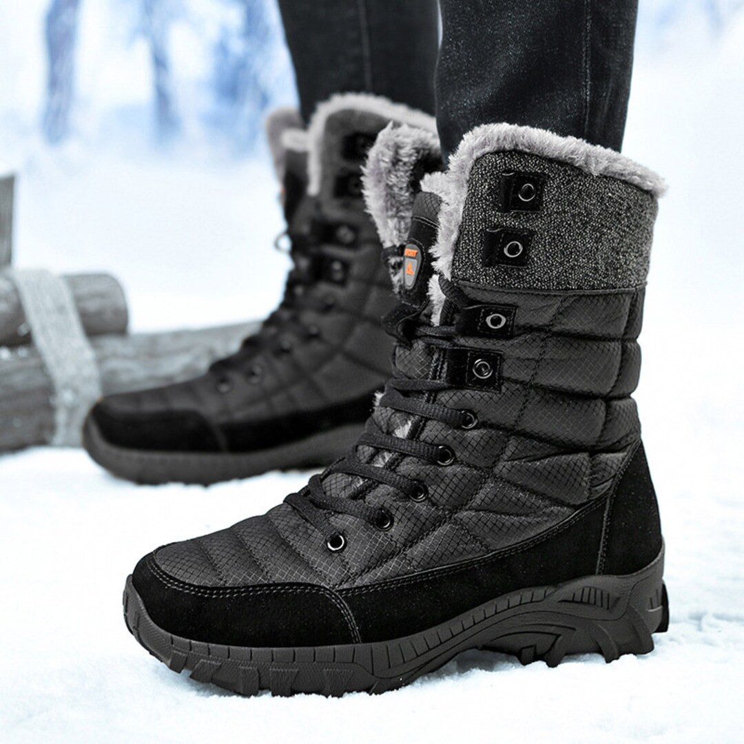 Men Military Snow Boots Hiking Shoes For Winter Combat Etsy