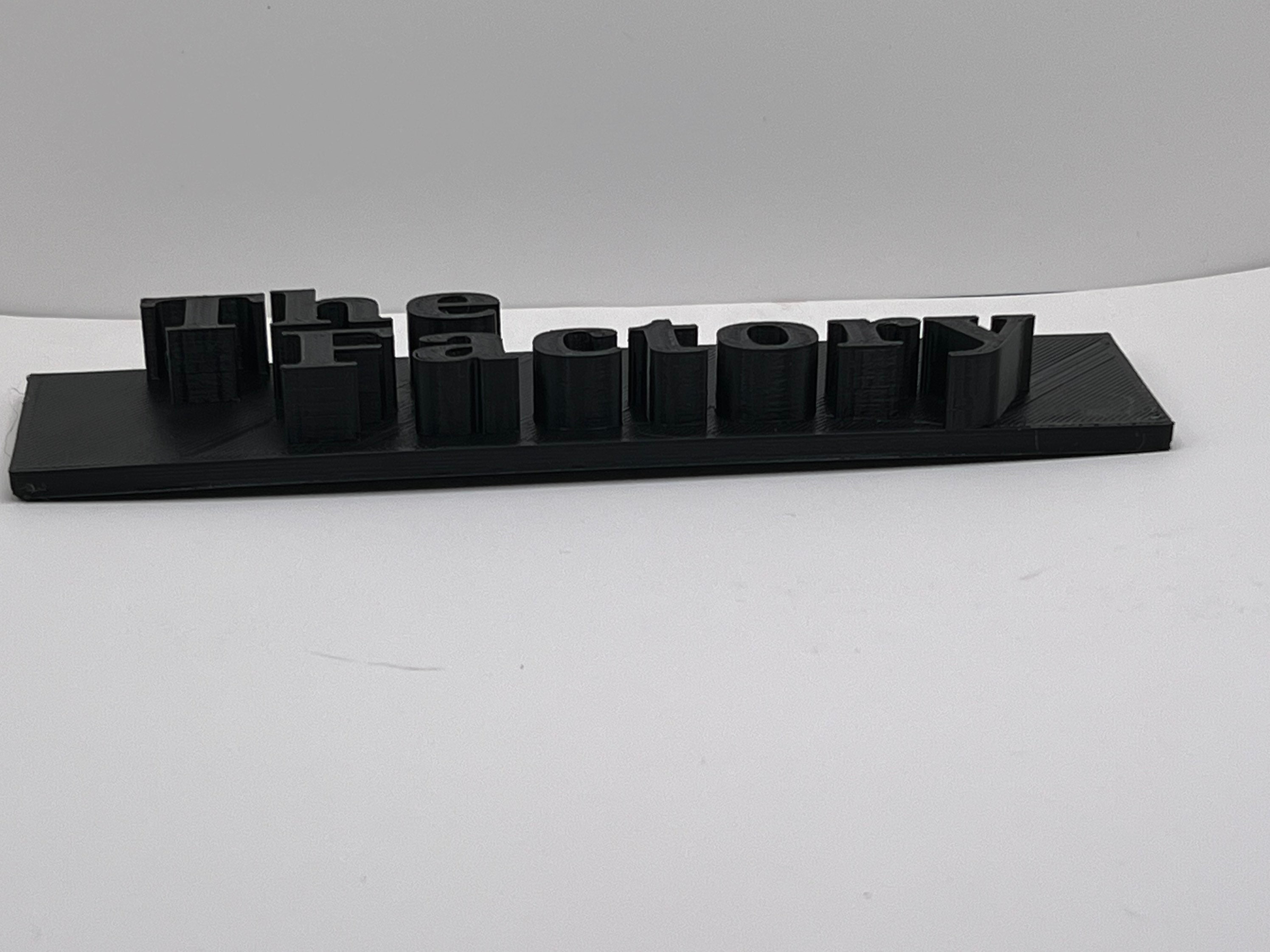 Design's by Alex & Ana | 3D Printed Self Standing Name Plate With the ...
