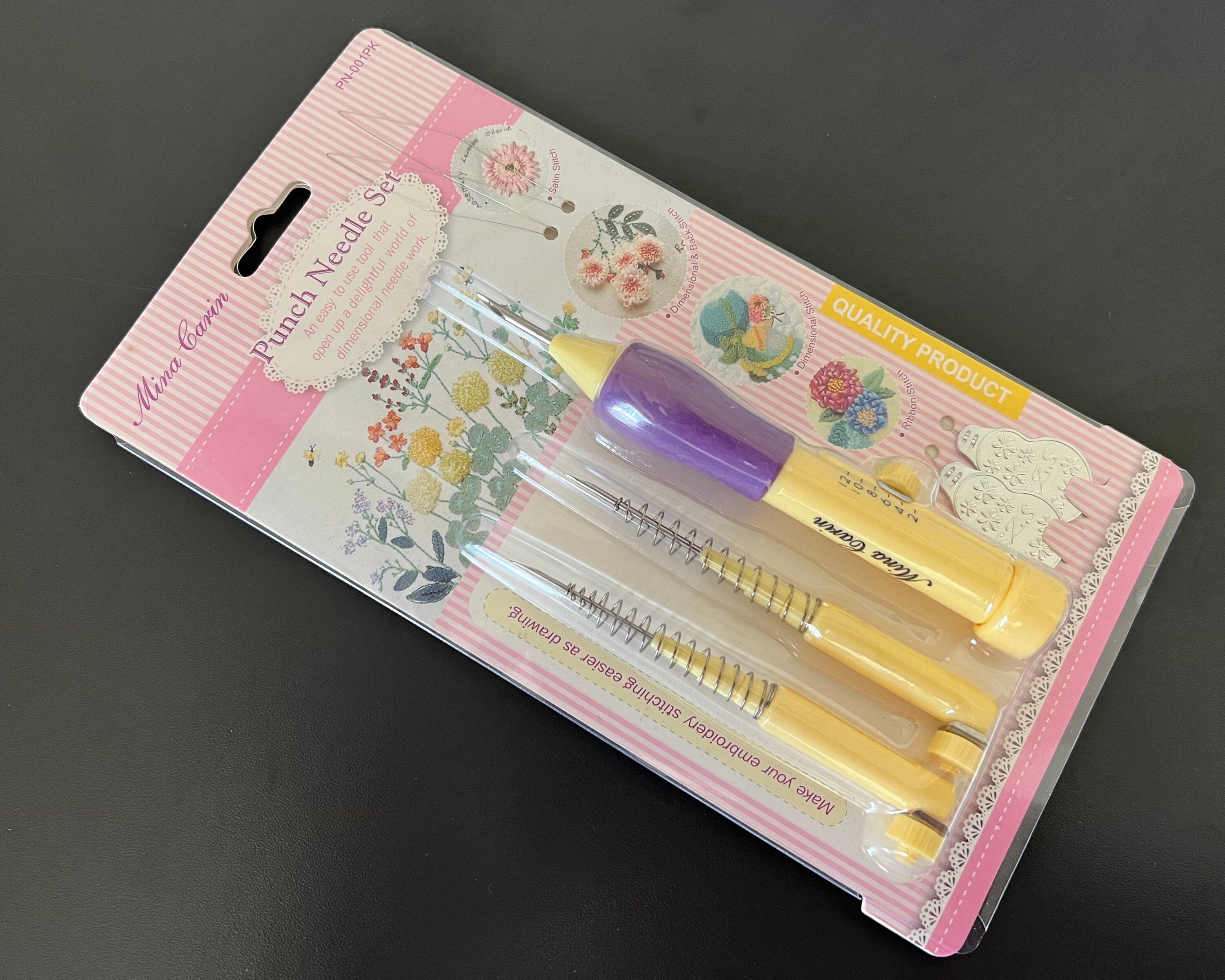 Punch Needle Set, Punch Needle Kit, Punch Needle Bigginer Tool, 3 Size ...