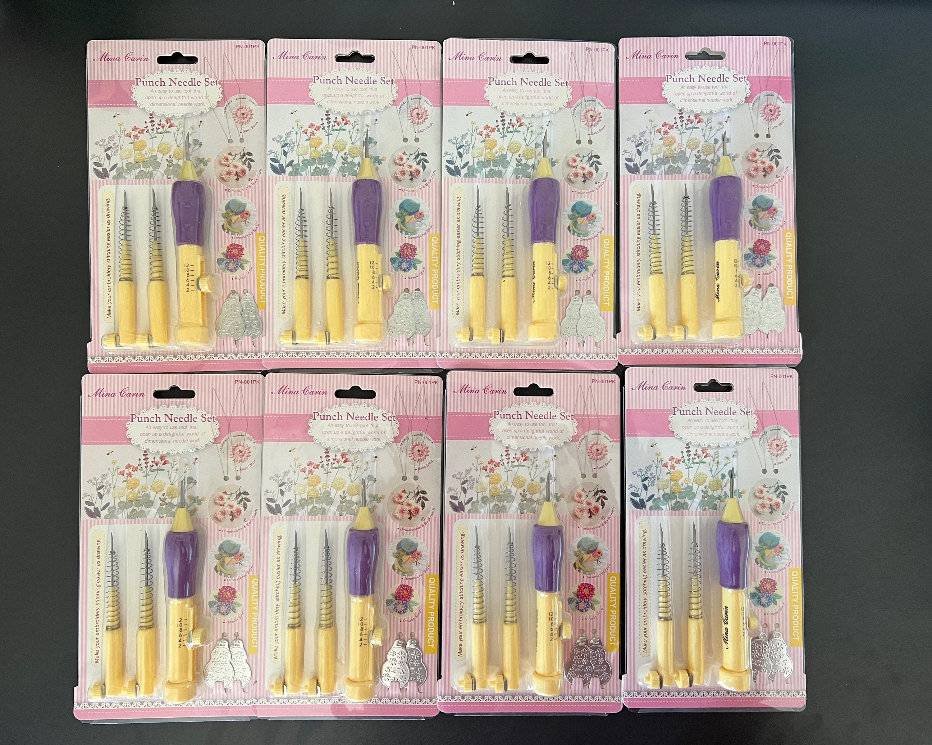 Punch Needle Set, Punch Needle Kit, Punch Needle Bigginer Tool, 3 Size ...