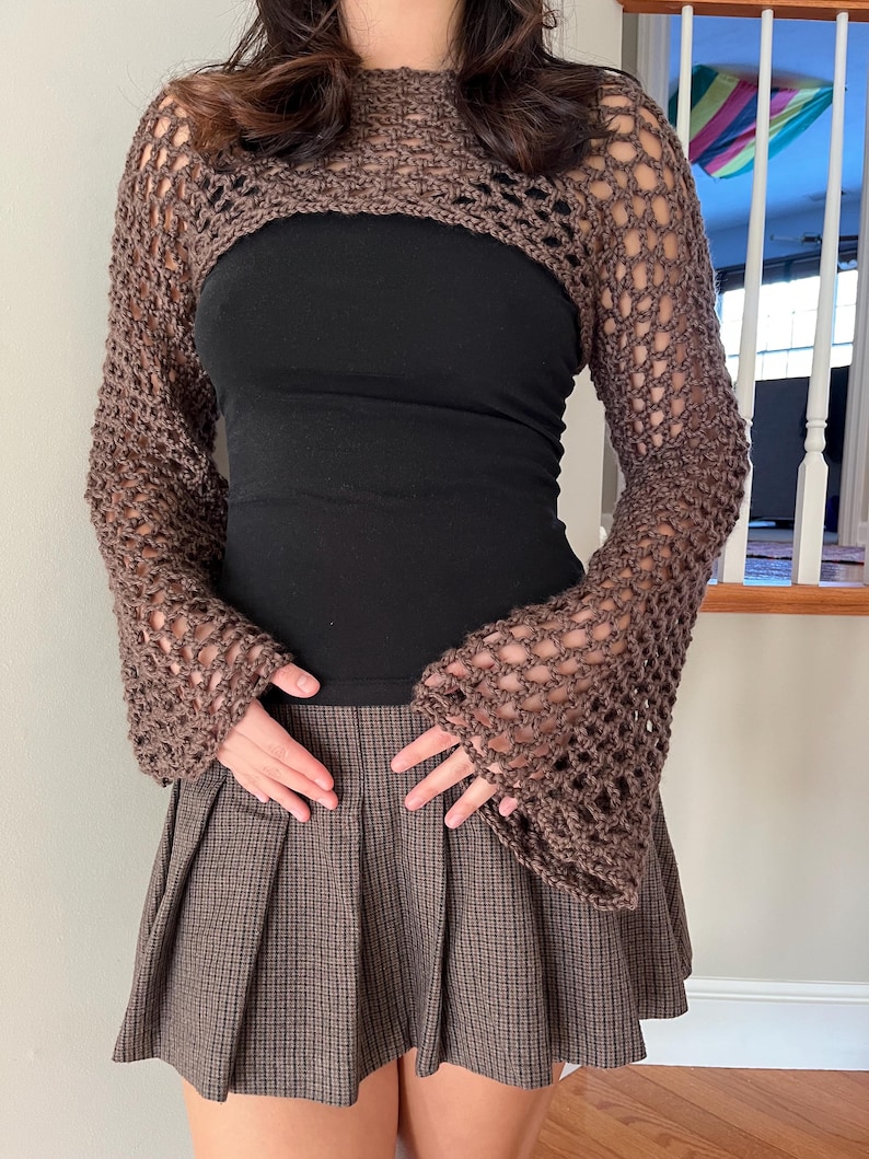 Crochet Mesh Sleeves - Etsy