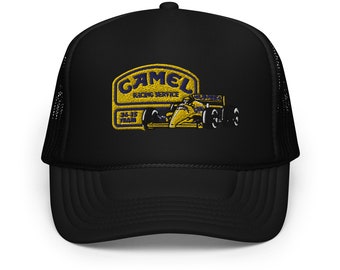 Camel Cigarettes Hat Vintage Retro Patch Kelly Green Trucker Rope ...