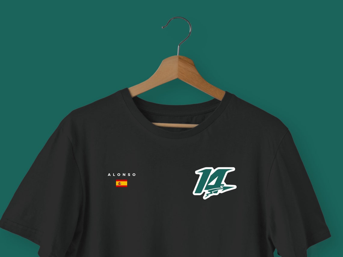 Fernando Alonso Formula 1 Racing T-shirt | Black | F1 - Etsy
