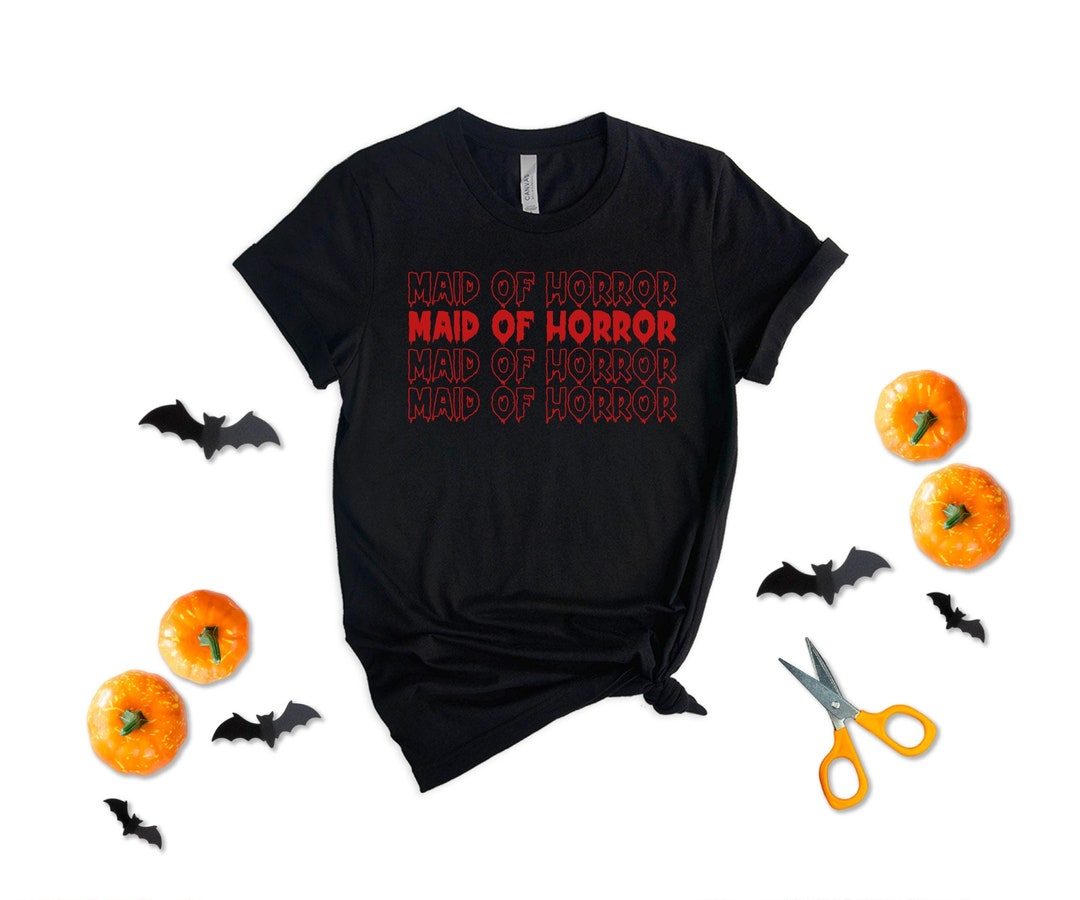 Maid of Horror Shirt, Halloween Bachelorette T-shirt, Spooky ...