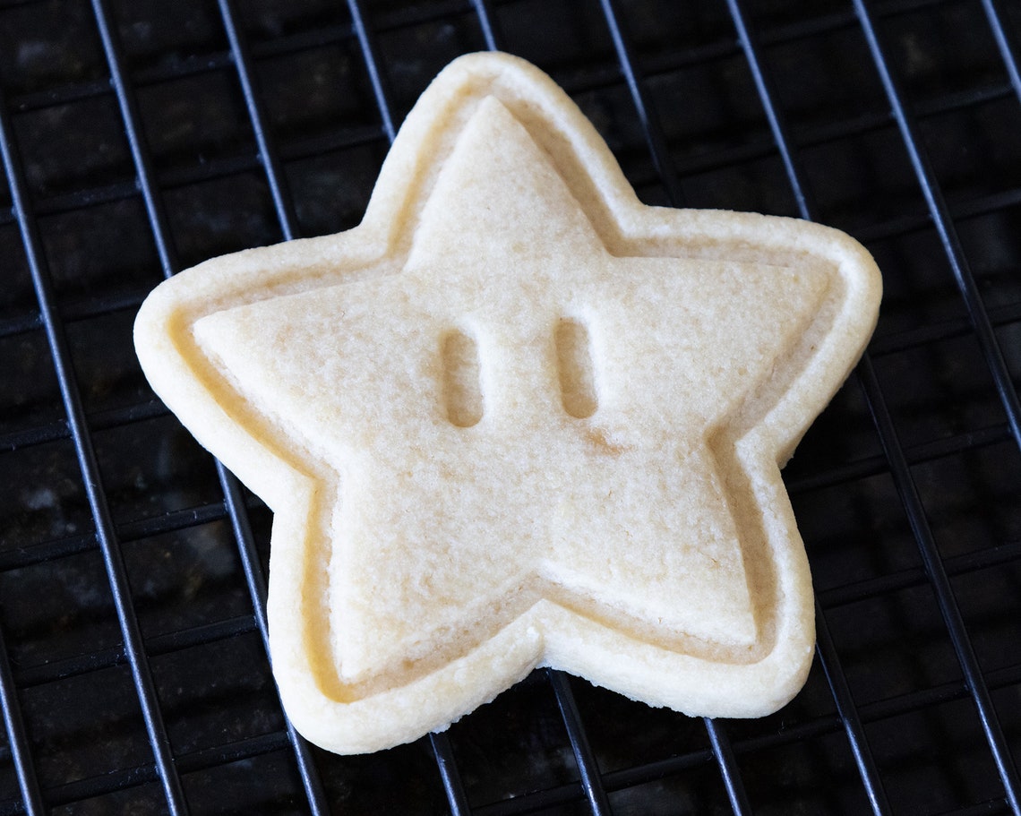 Super Mario Power up Star Cookie Cutter With Imprint - Etsy