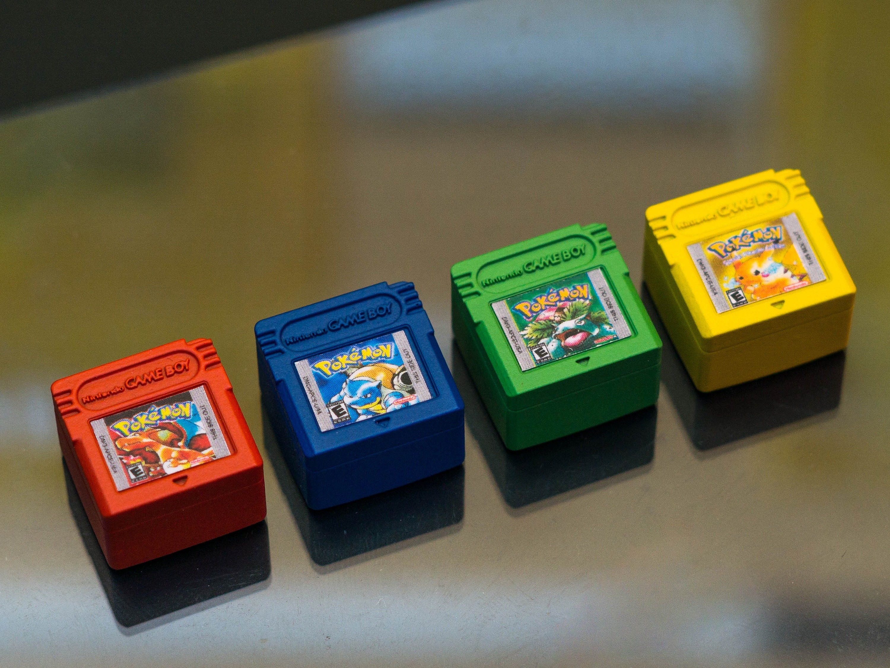 Pokémon Nintendo Gameboy Cartridge Keycap Set - Etsy