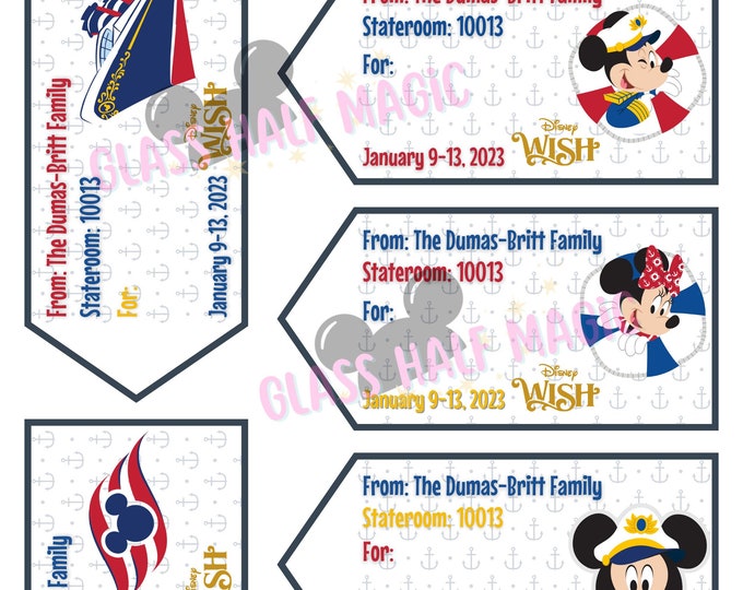 Fish Extender Tags - CRUISE CAPTAINS! - Personalized With YOUR Name ...