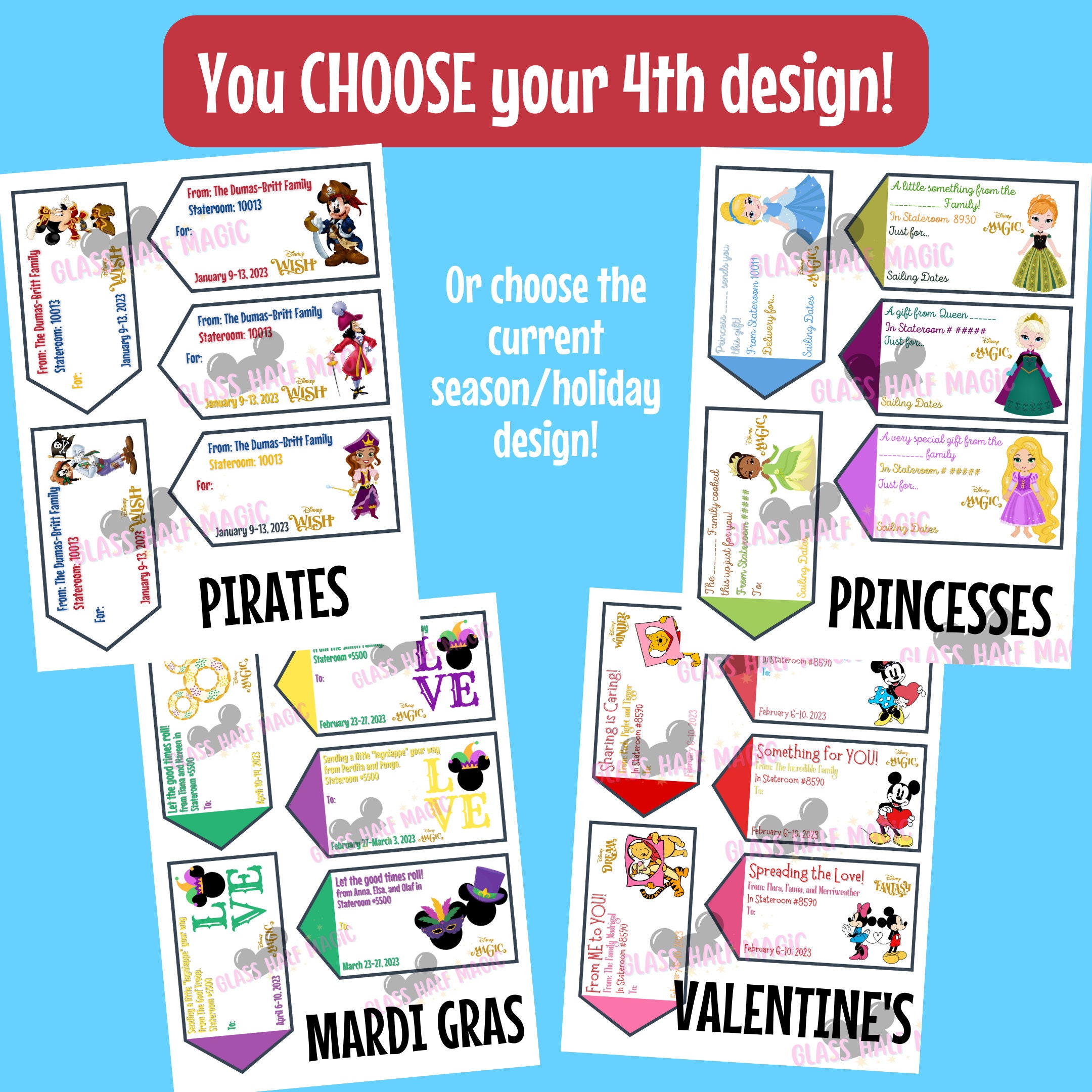 CREATE Your Own BUNDLE 4 Fish Extender Tag Designs - Etsy