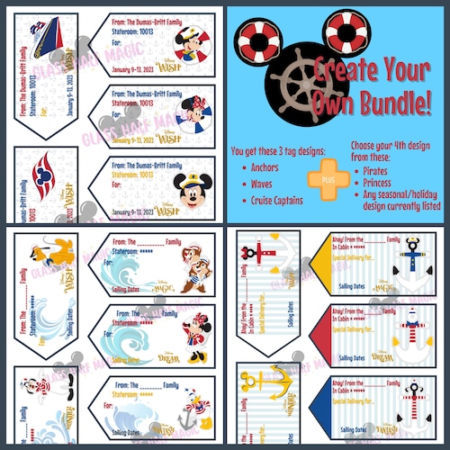 CREATE Your Own BUNDLE 4 Fish Extender Tag Designs - Etsy