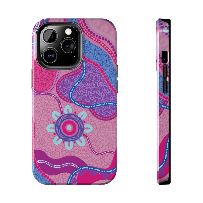 Aboriginal Orbits Print iPhone Case: Indigenous Art - Etsy Australia